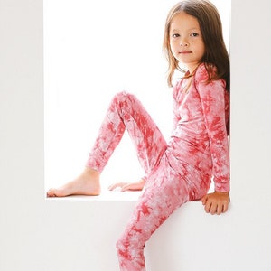 Thermal Pajama Sets for 4 to 14 Years Old Girls plum Peach - Etsy