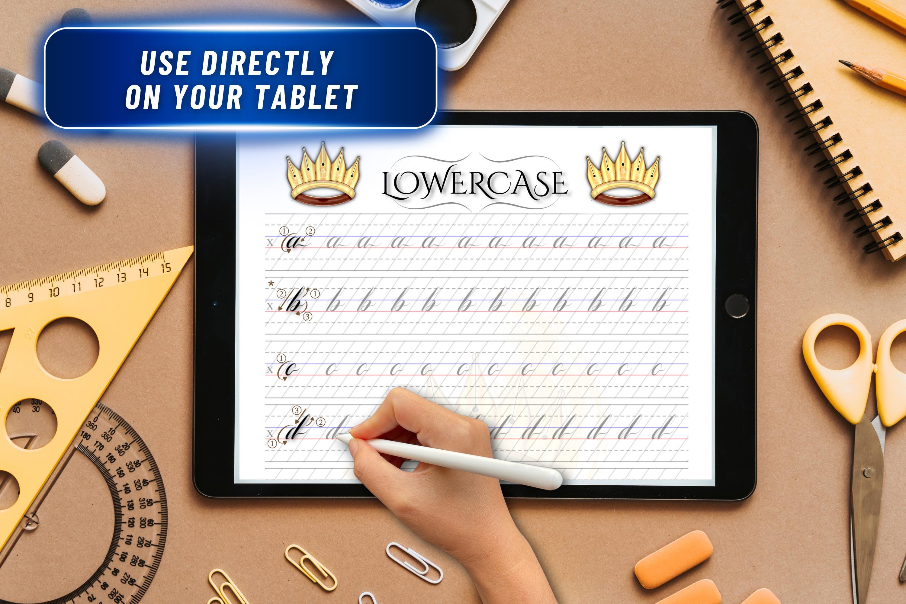 Calligraphy Practice Sheets - Lowercase 'a-z' - Etsy