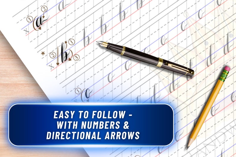 Calligraphy Practice Sheets - Lowercase 'a-z' - Etsy