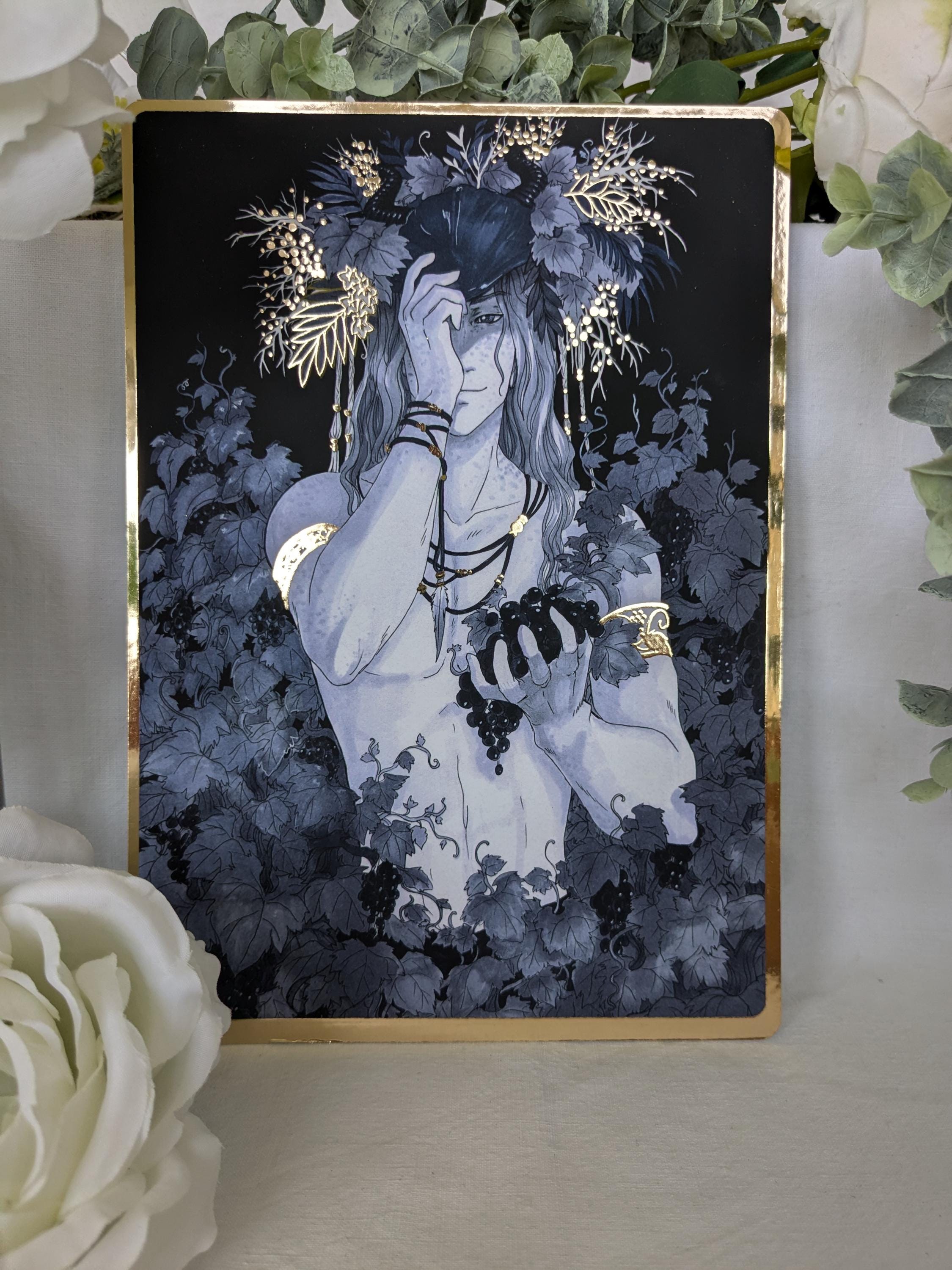 Gold Foiled Print - Greek God - Etsy