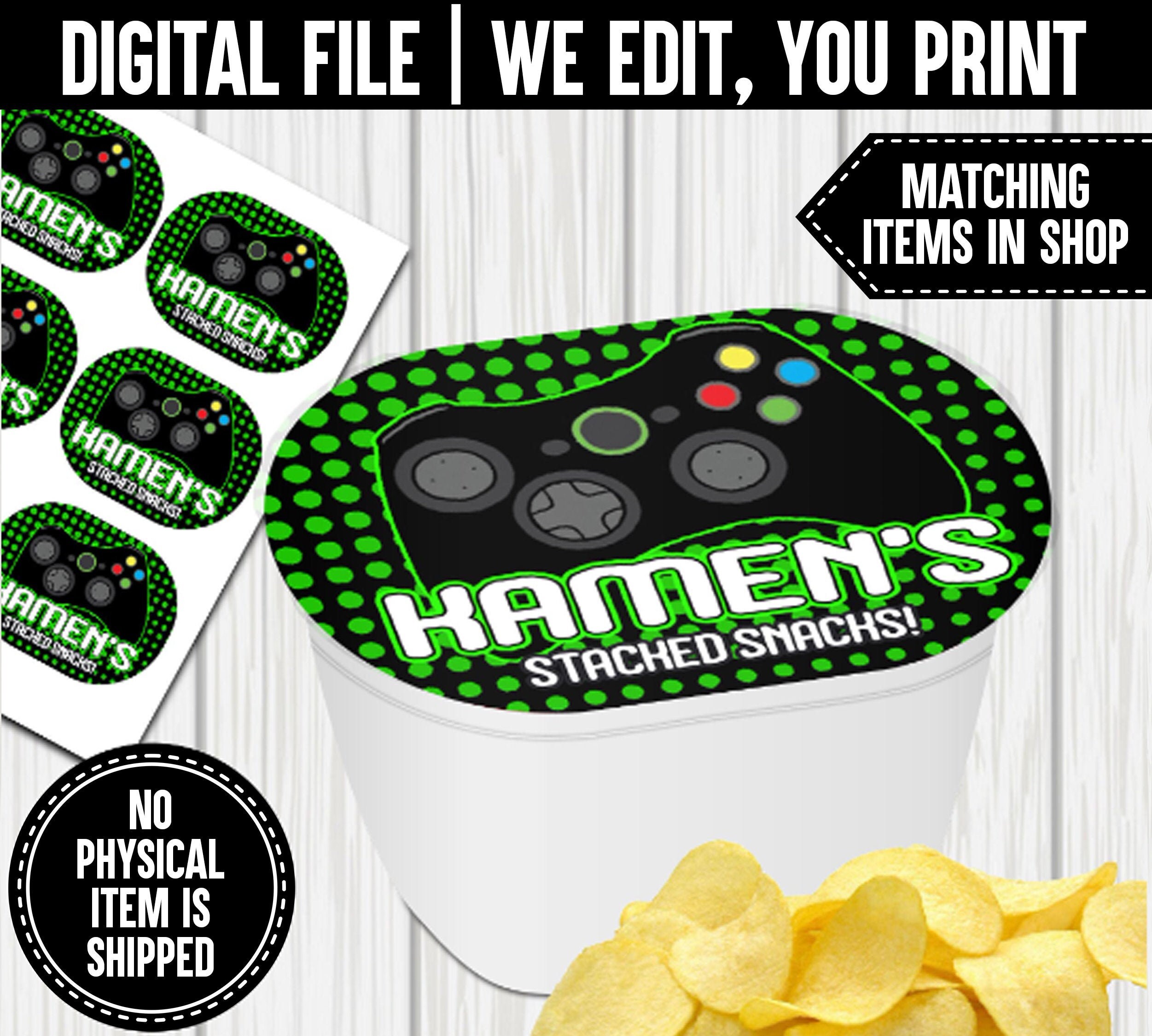 Gamer Stacked Snacks Gamer Birthday Gamer Party Gamer - Etsy