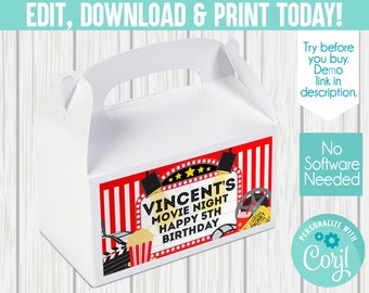 Movie Night Box - Etsy