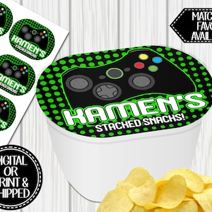 Gamer Stacked Snacks Gamer Birthday Gamer Party Gamer | Etsy