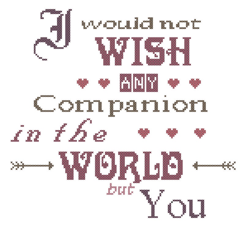Shakespearean Quote Cross Stitch Pattern - Etsy