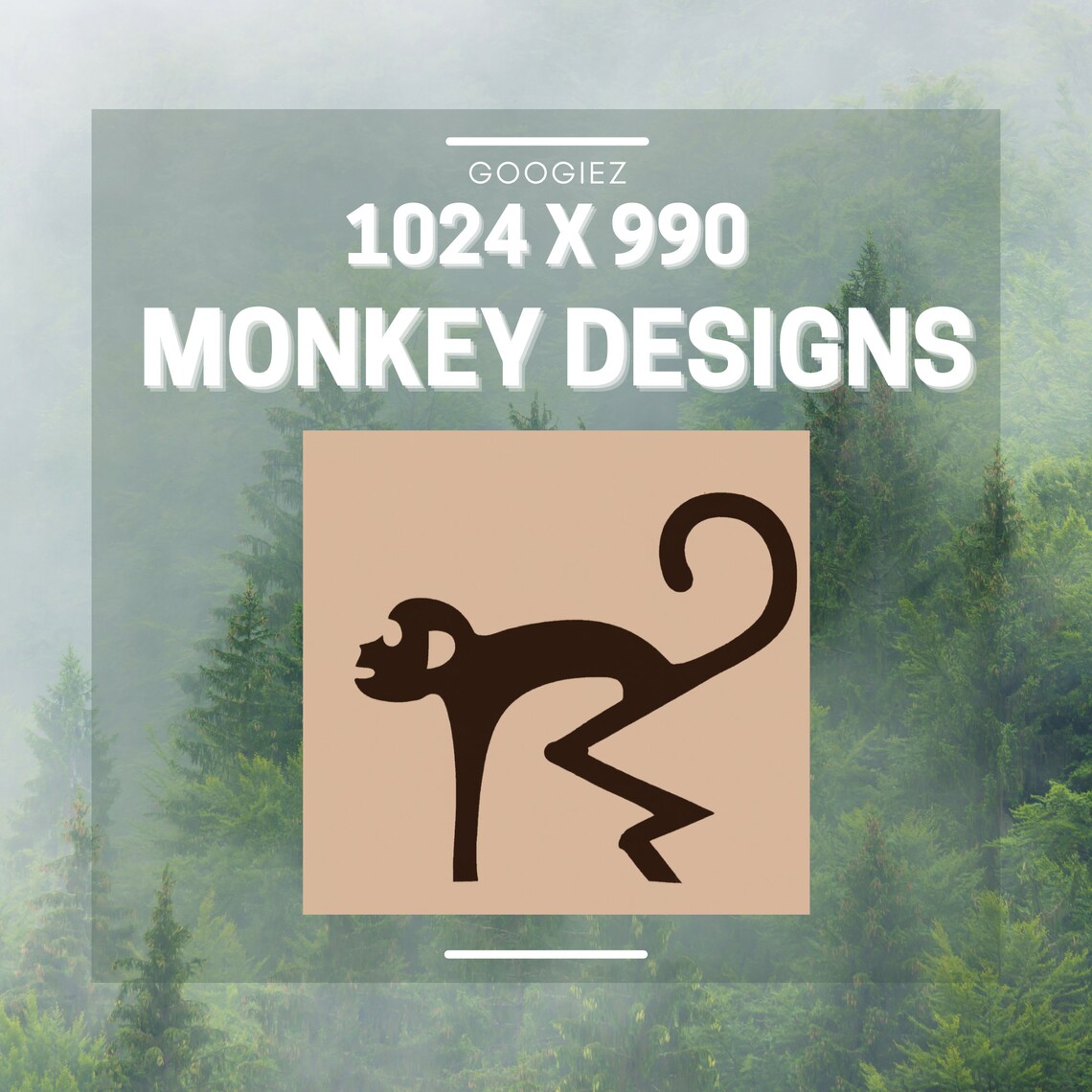 Monkey Png - Monkey Art - Monkey Wall Art - Monkey EPS - Monkey Wall ...