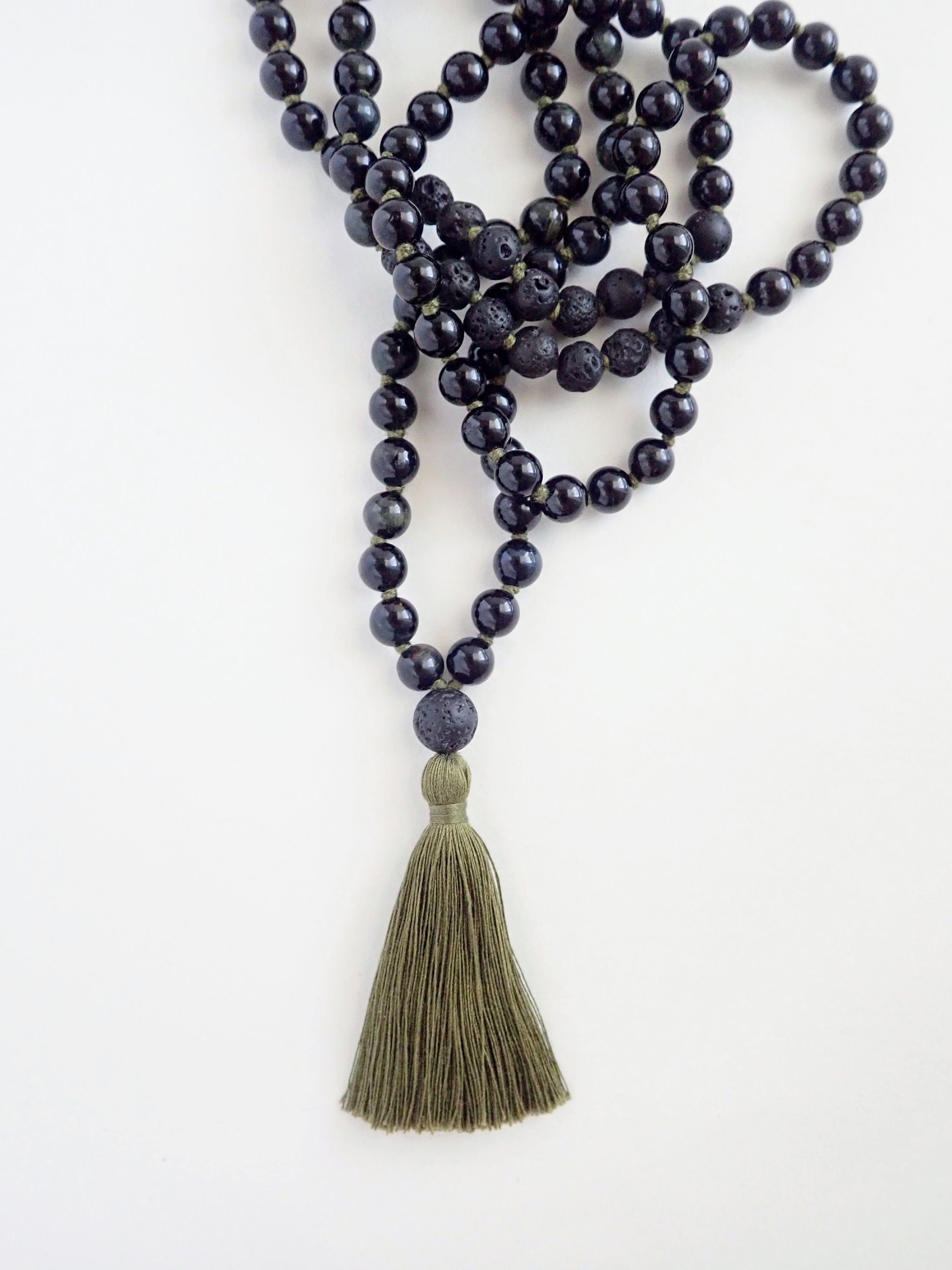 Protection Mala Mala Beads, Japa Meditation, Japa Mala, 108, Blue Tiger ...