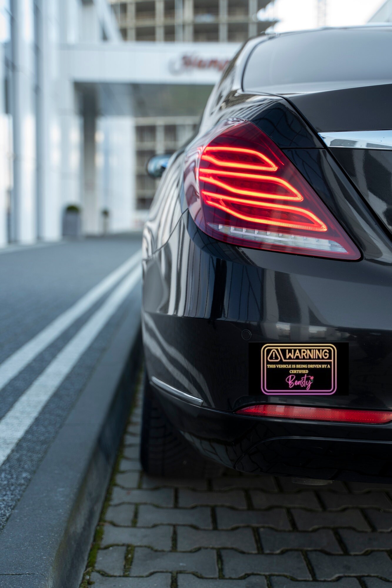 Car Warning Sticker Car Warning Sticker for Girls Car - Etsy