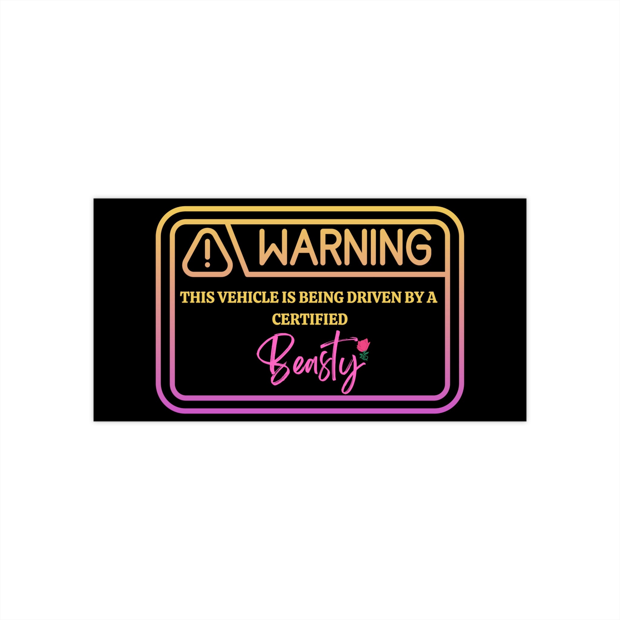 Car Warning Sticker Car Warning Sticker for Girls Car - Etsy
