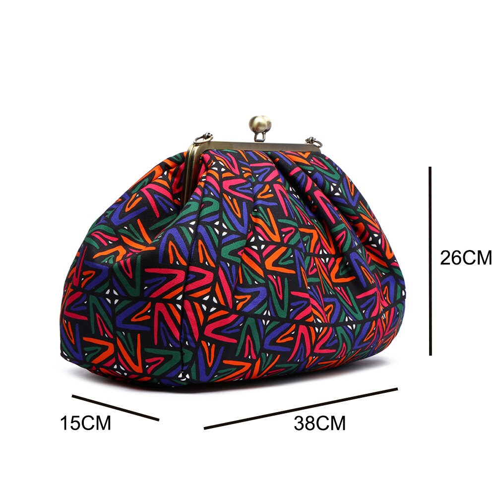 Exclusive Handmade Frame Clutch, Cotton Handbag With Unique Pattern WB2 ...