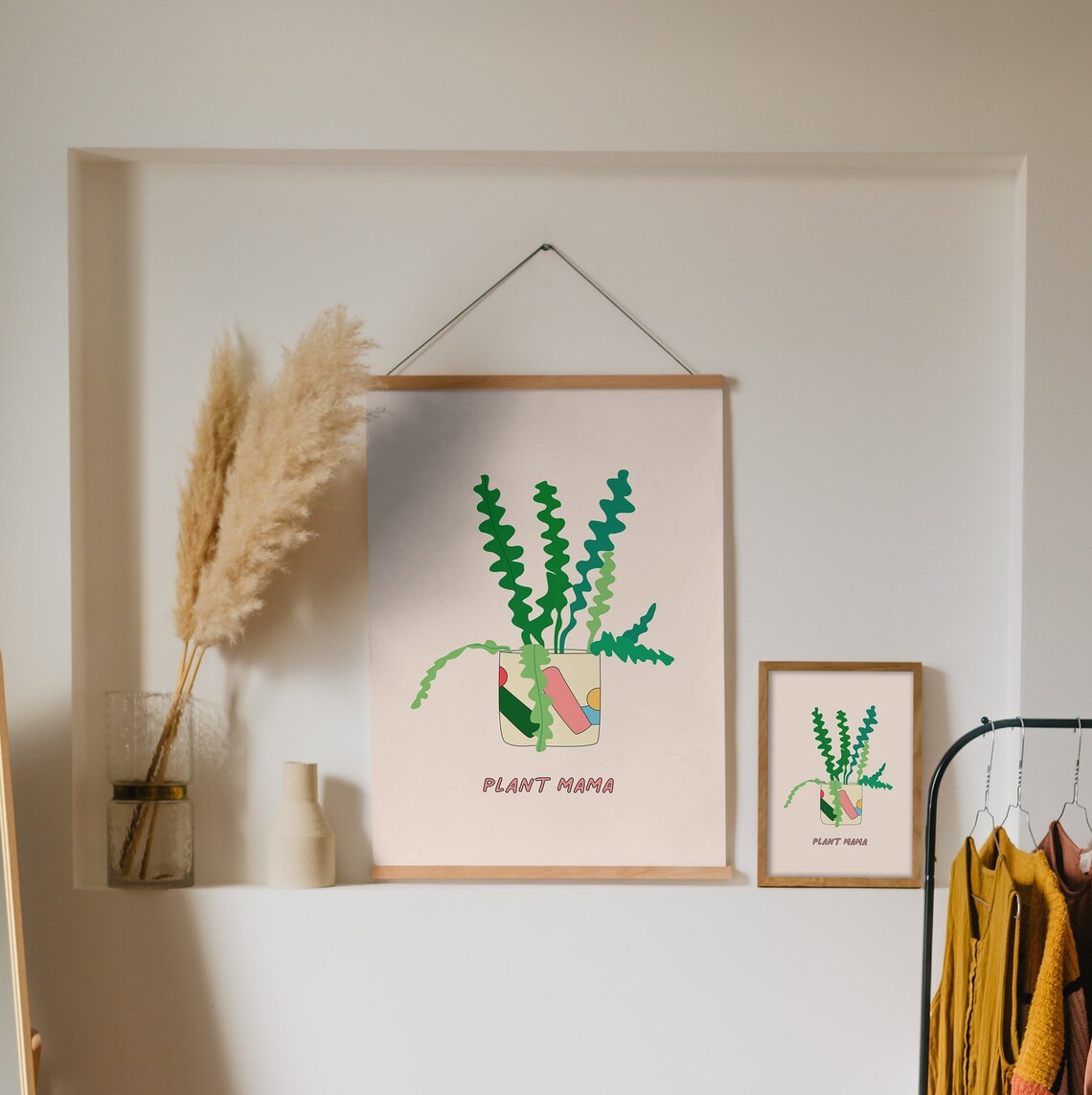 Plant Mama Plant Lady Print Botanical Wall Art Printable - Etsy