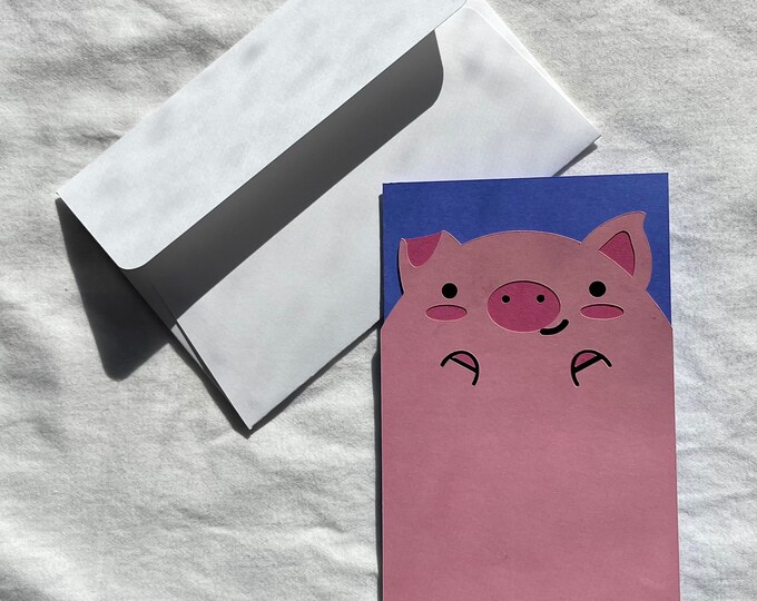 Pig Card - Etsy