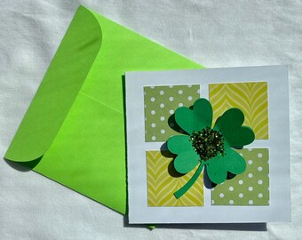 Shamrock Card | Etsy