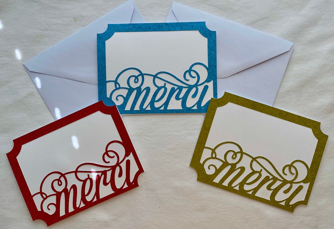 Merci Thank You Card - Etsy
