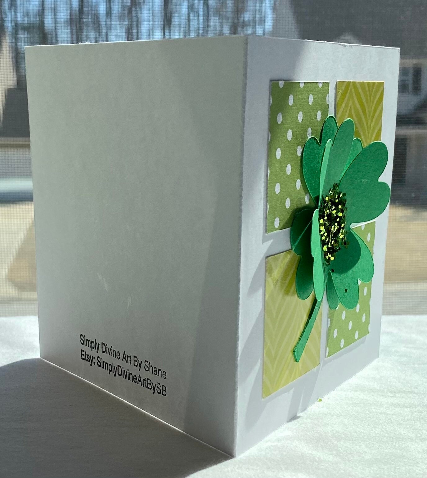 Shamrock Card - Etsy