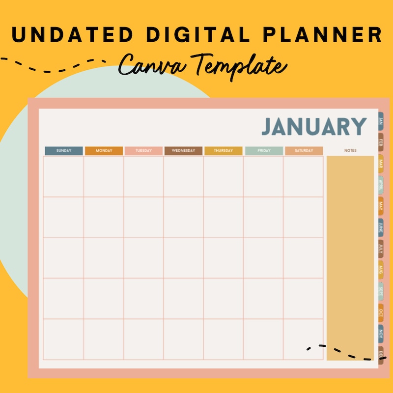 Planner Canva Template - Etsy