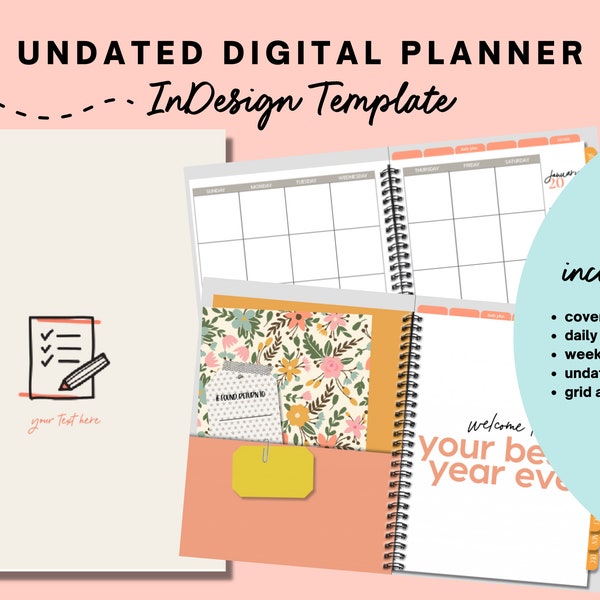 Planner Template - Etsy