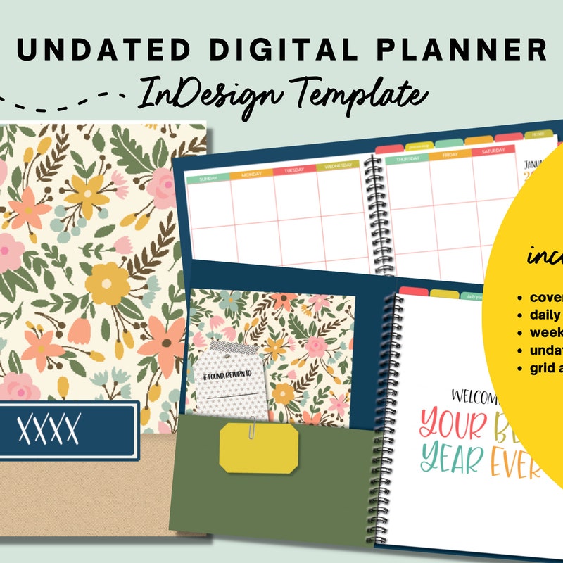 Planner Template - Etsy