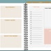 Digital Planner Template for Indesign Blue, DIY Digital Planner ...
