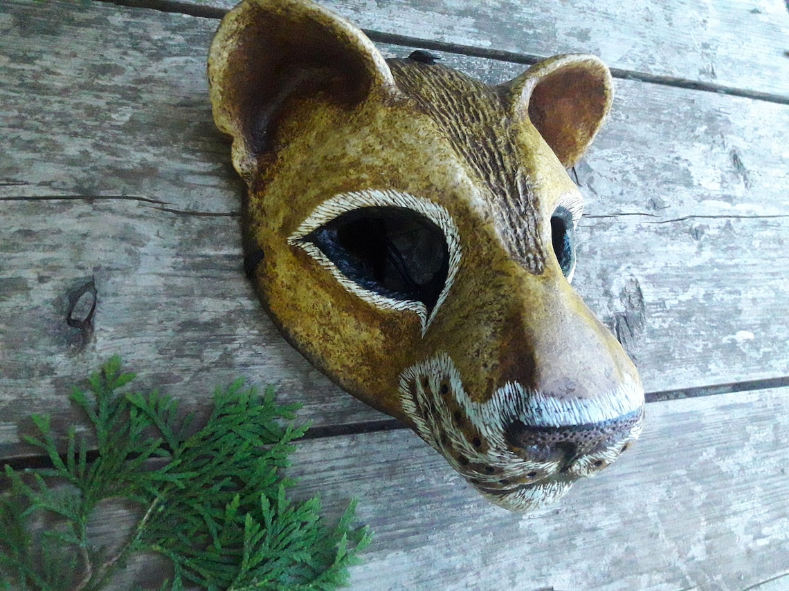 Lioness Mask for Women. Paper Mache Masquerade Mask. Animal Mask - Etsy
