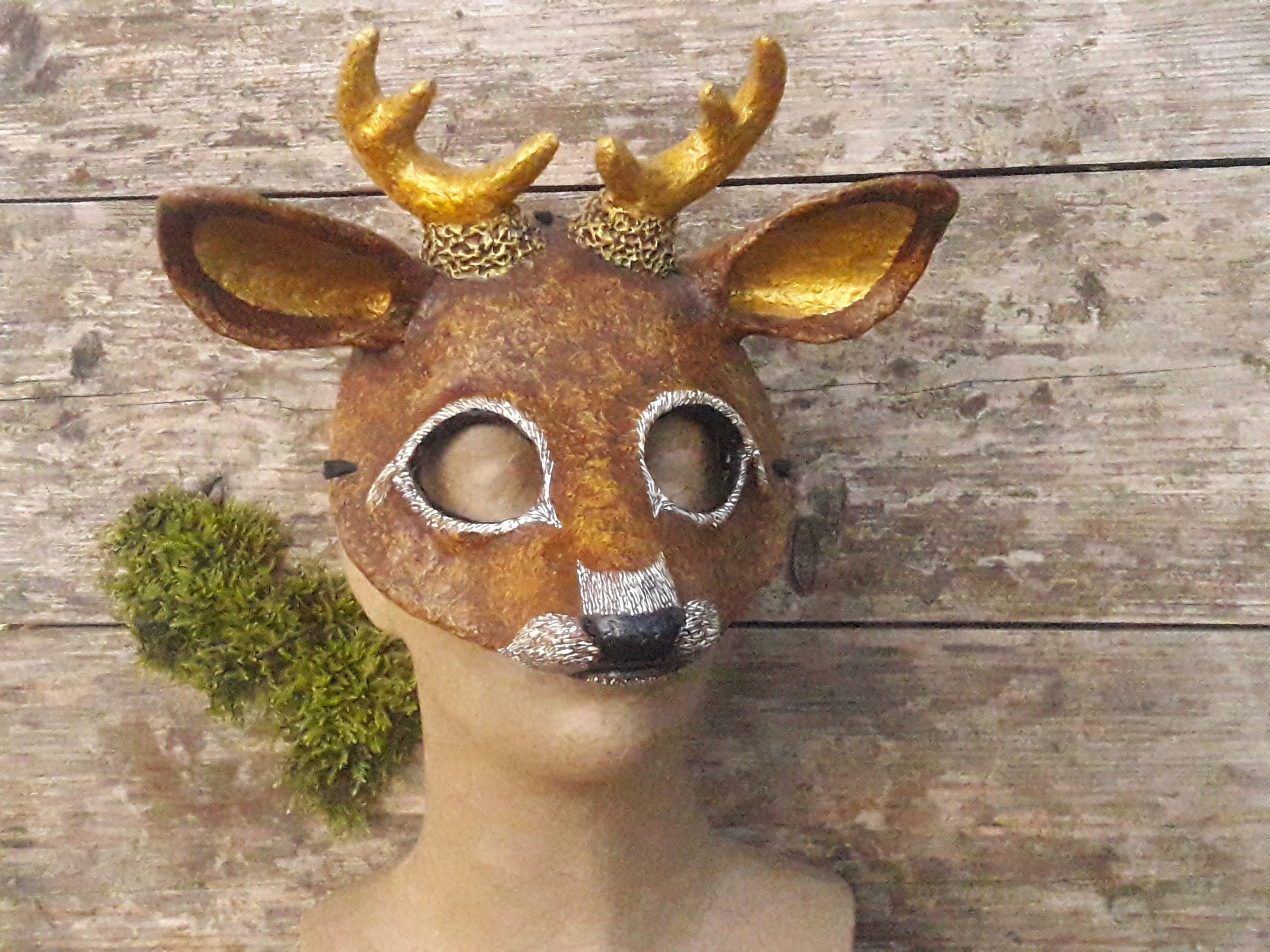 Masquerade Mask. Deer Mask. Carnival Mask. Paper Mache. - Etsy UK