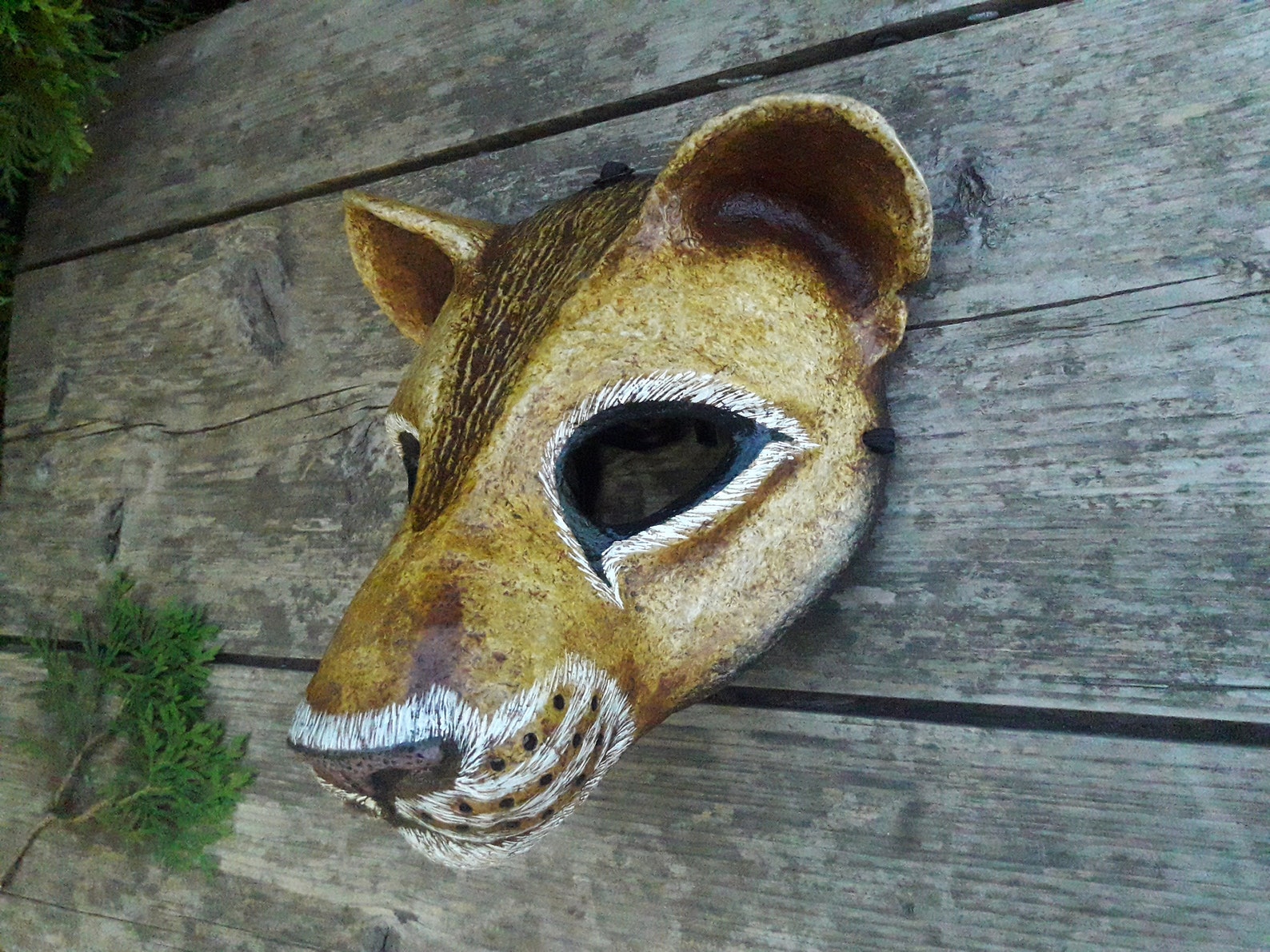 Lioness Mask for Women. Paper Mache Masquerade Mask. Animal Mask - Etsy
