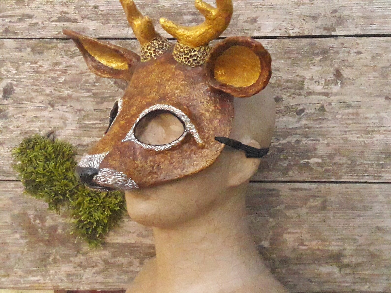 Masquerade mask. Deer mask. Carnival mask. Paper mache. | Etsy