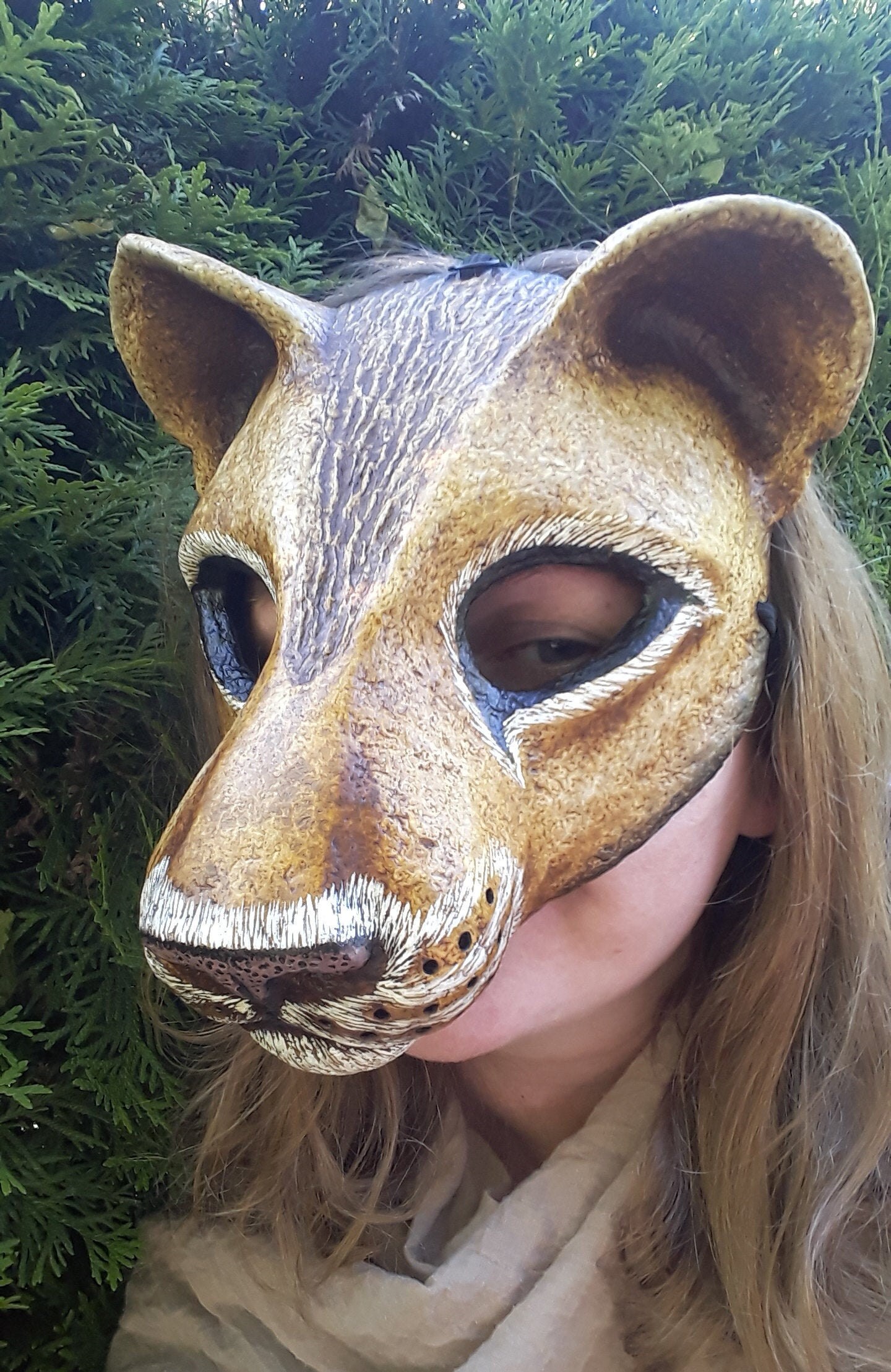 Lioness Mask for Women. Paper Mache Masquerade Mask. Animal Mask - Etsy
