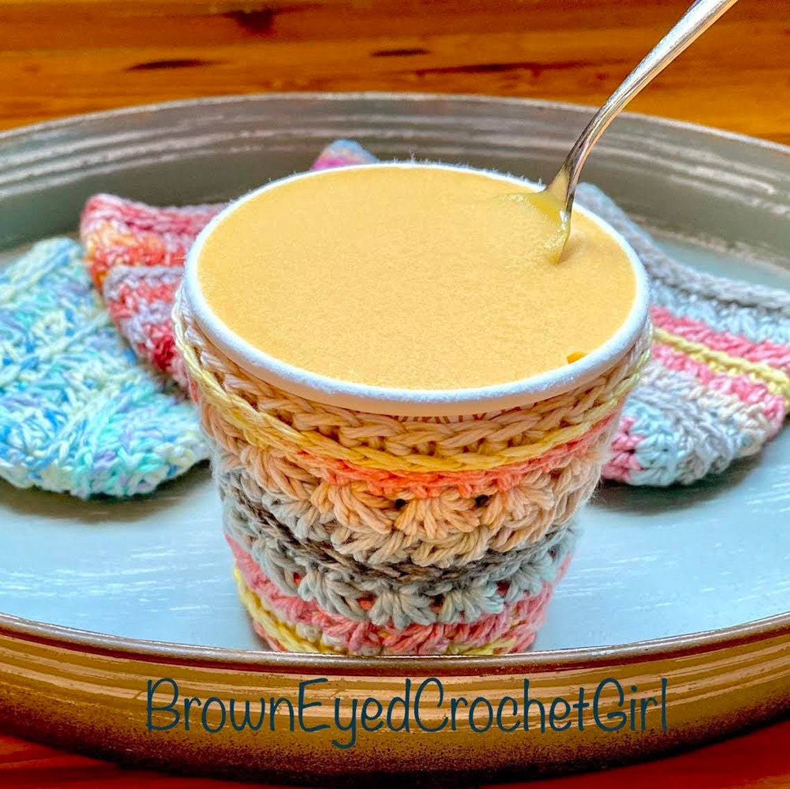 The Braided Pint Cozy Crochet Pattern - Etsy
