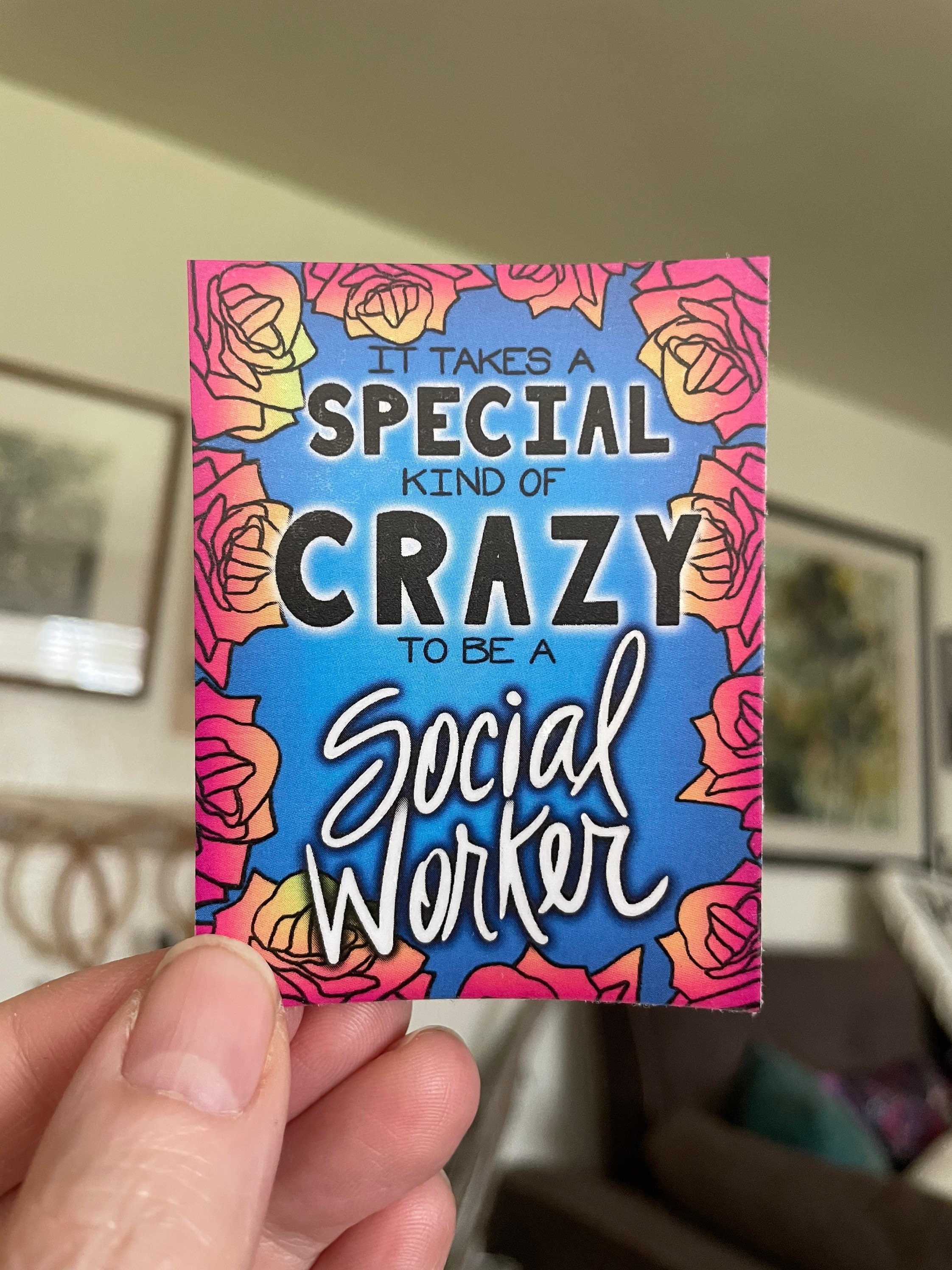 Social Worker Sticker Social Work Human Services Msw Etsy