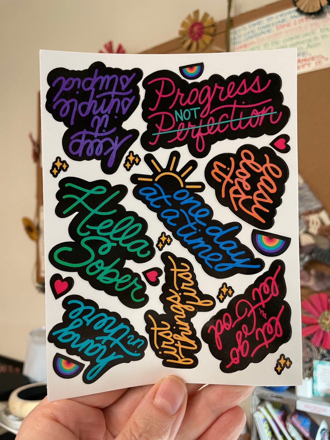 Recovery / Sobriety / Sober / Sticker Sheet / Recovering | Etsy