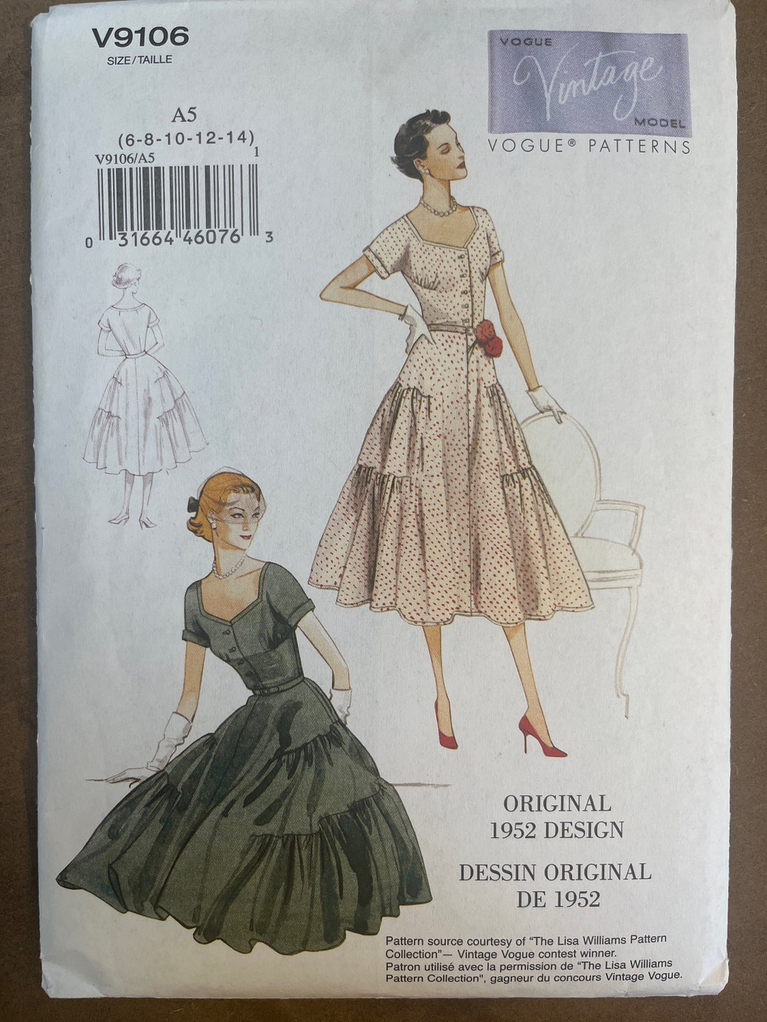 Fitted Bodice Extending to Sleeve Dress Womens Misses Sewing - Etsy