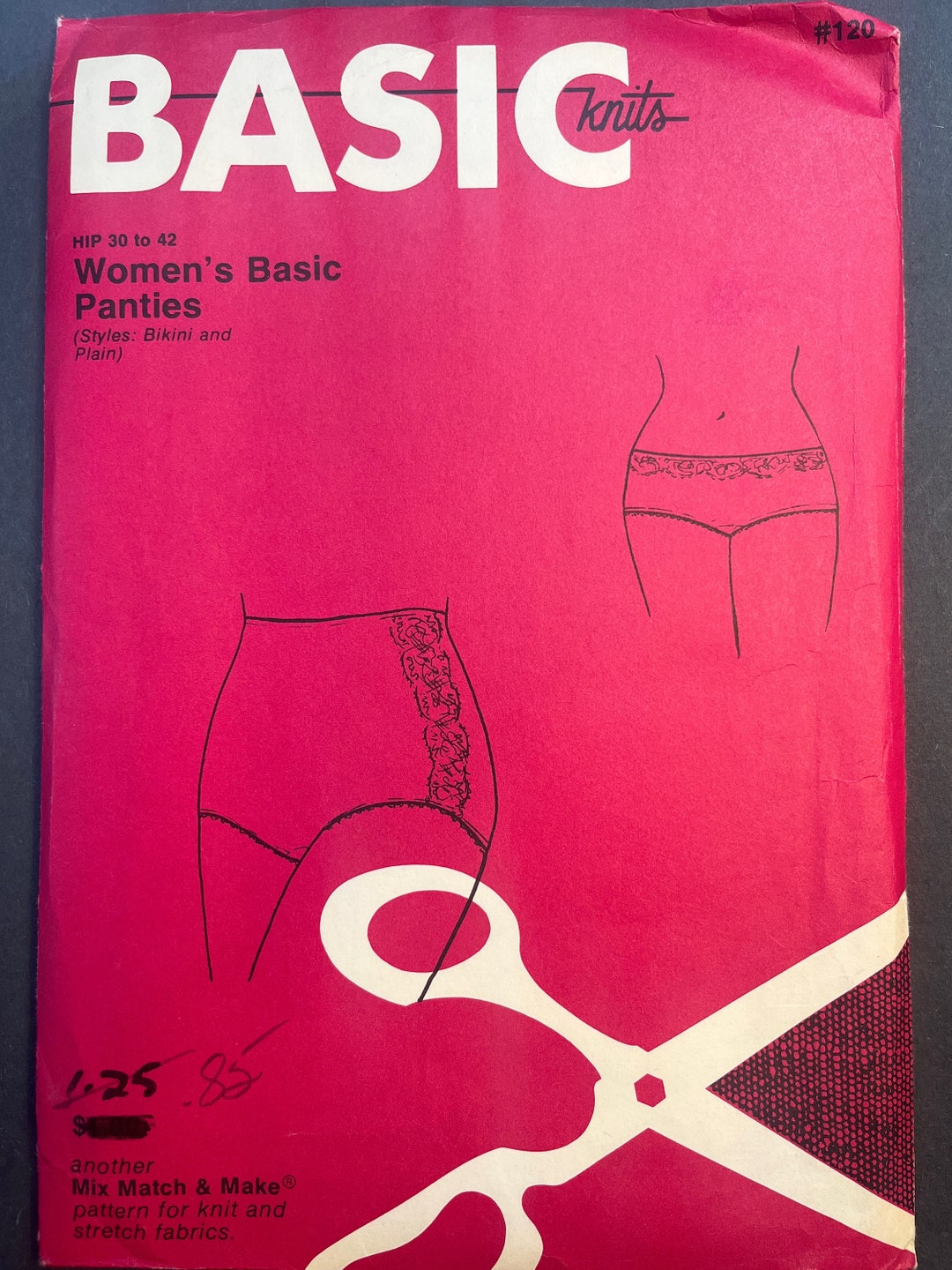 Bikini and Plain Panties Vintage 1971 Womens Misses Intimates Sewing ...