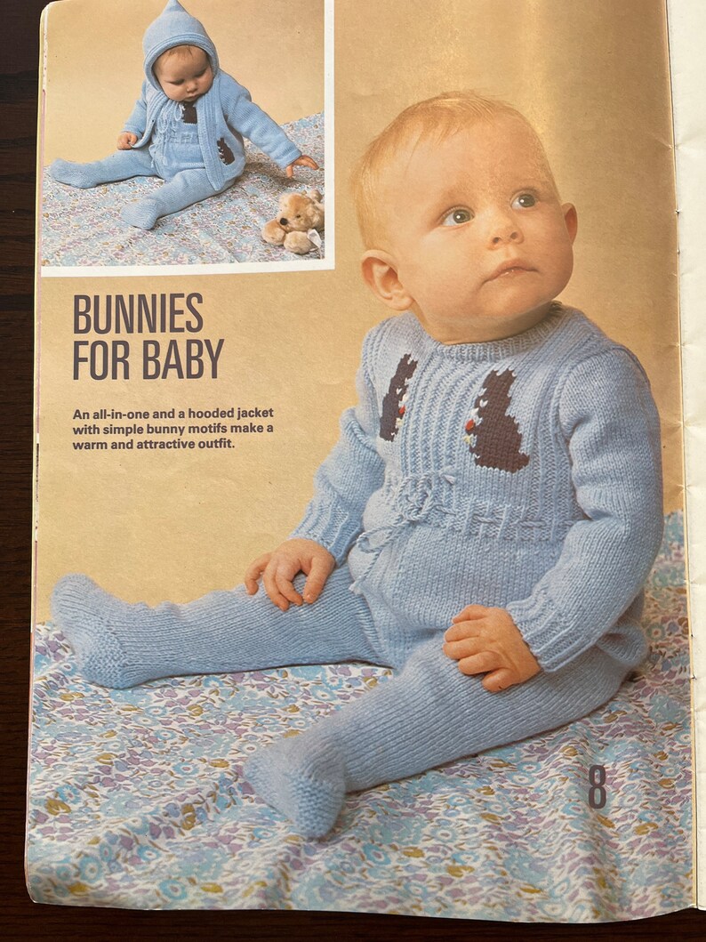 Infant Toddler Knitting Pattern Book Patons Baby Choice Book 235 ...