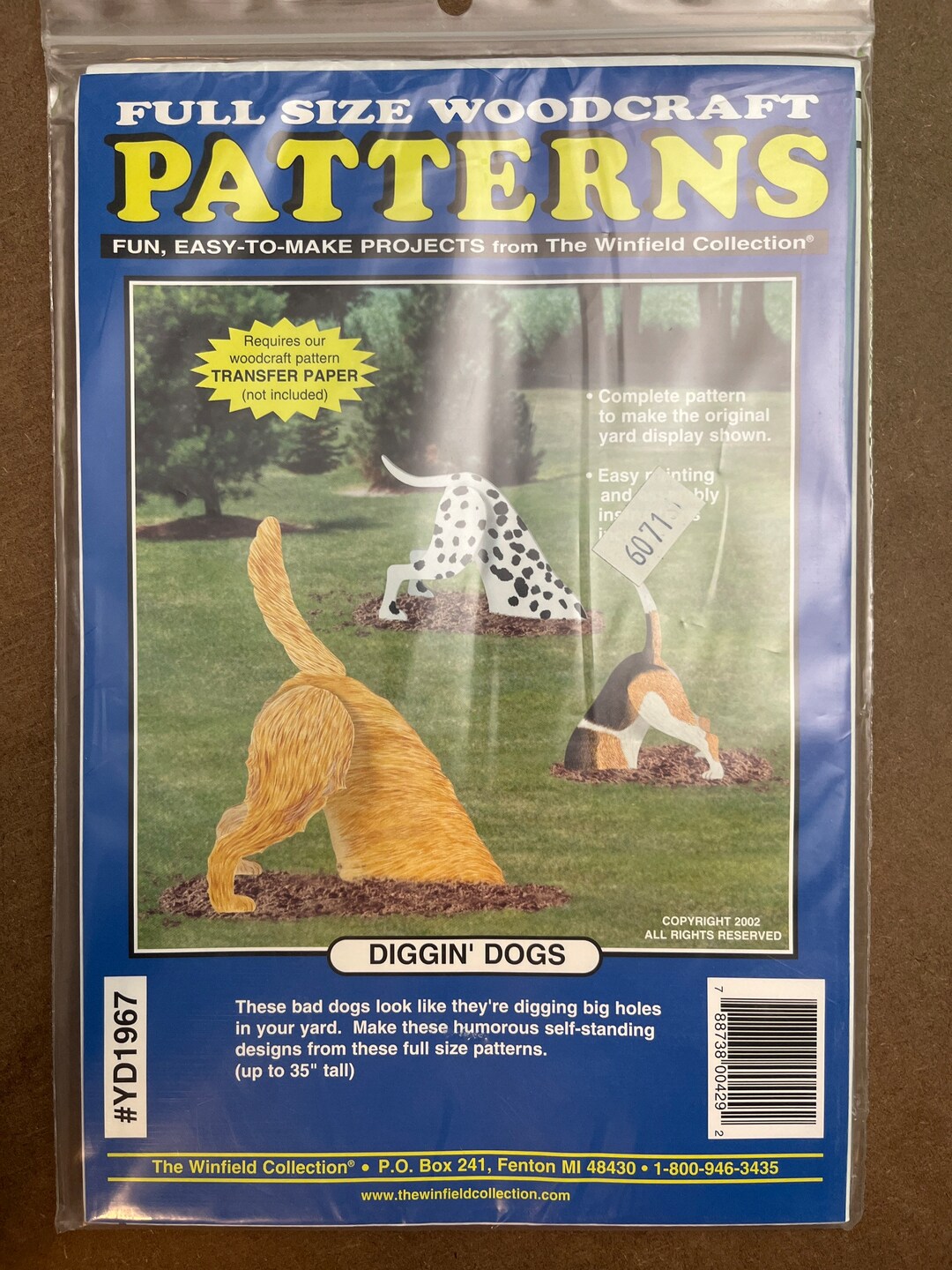 Full Size Woodcraft Patterns the Winfield Collection Diggin - Etsy