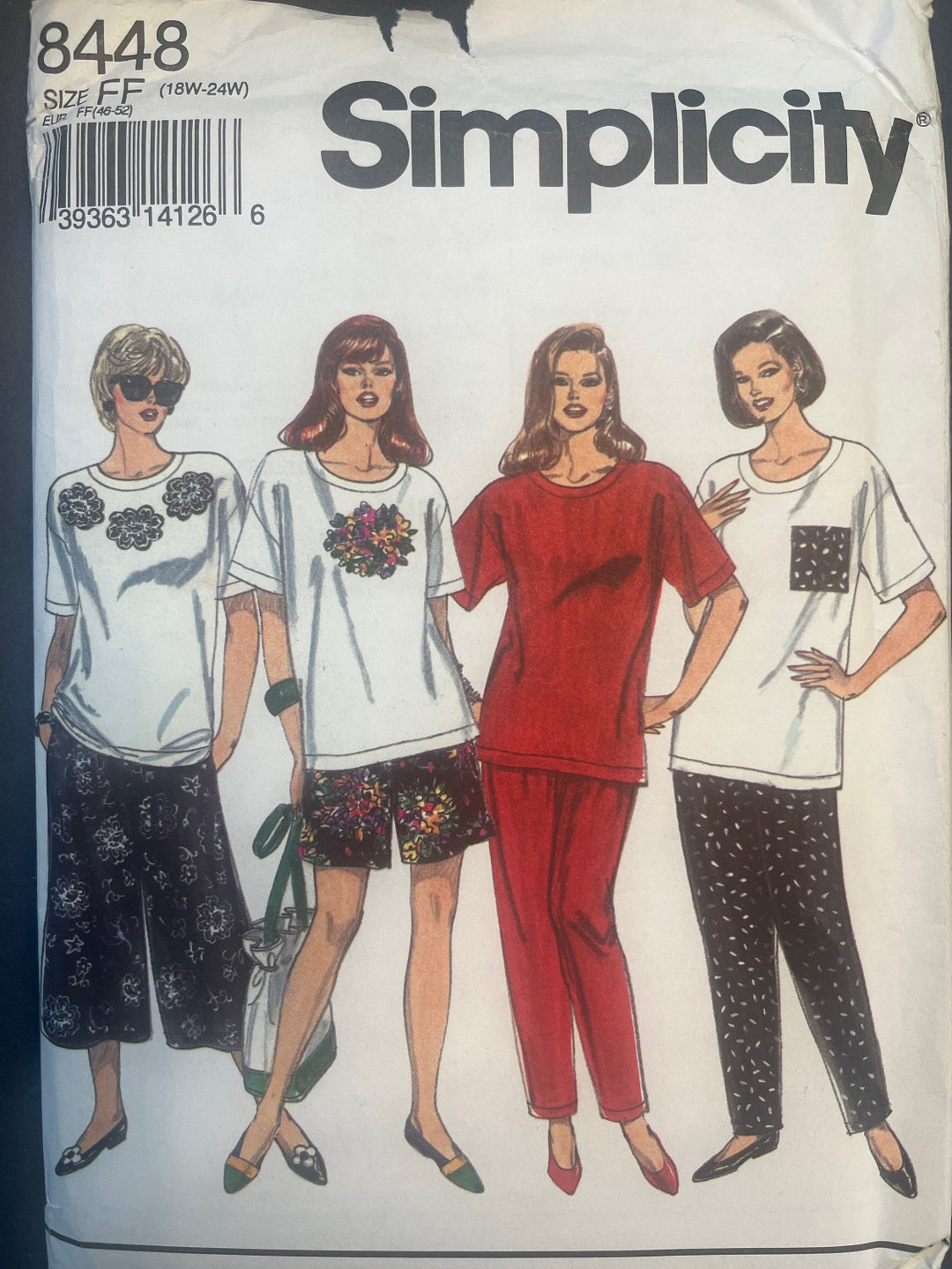 Split Skirt in Two Lengths Pants and Stop Womens Misses Sewing Pattern ...