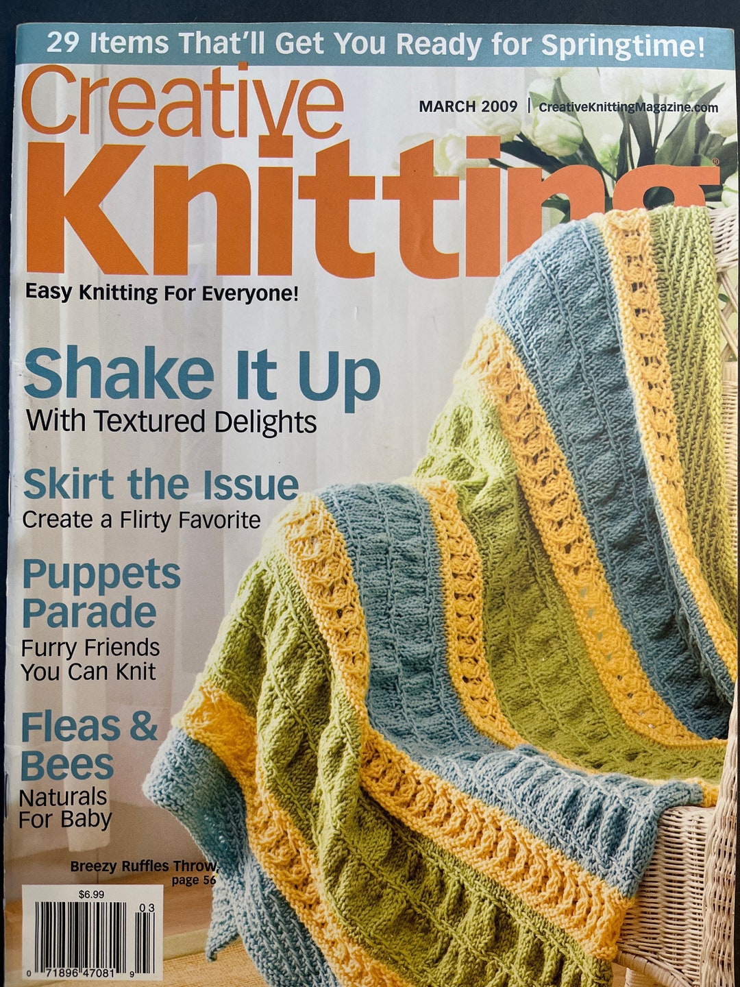 Creative Knitting Magazine March 2009 Issue Knit Womens Patterns - Etsy