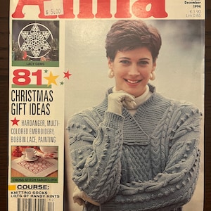 Anna Burda Knitting and Needlecrafts Magazine December 1994 - Etsy