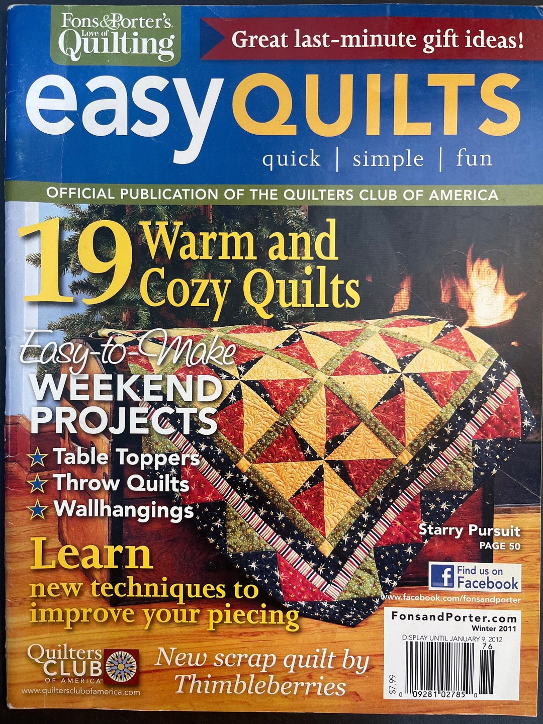 Fons & Porter’s Love of Quilting Magazine Easy Quilts Winter 2011 Quilt ...