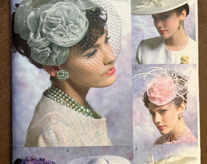 Vintage Hats in Five Variations Womens Misses Fashion Accessories ...