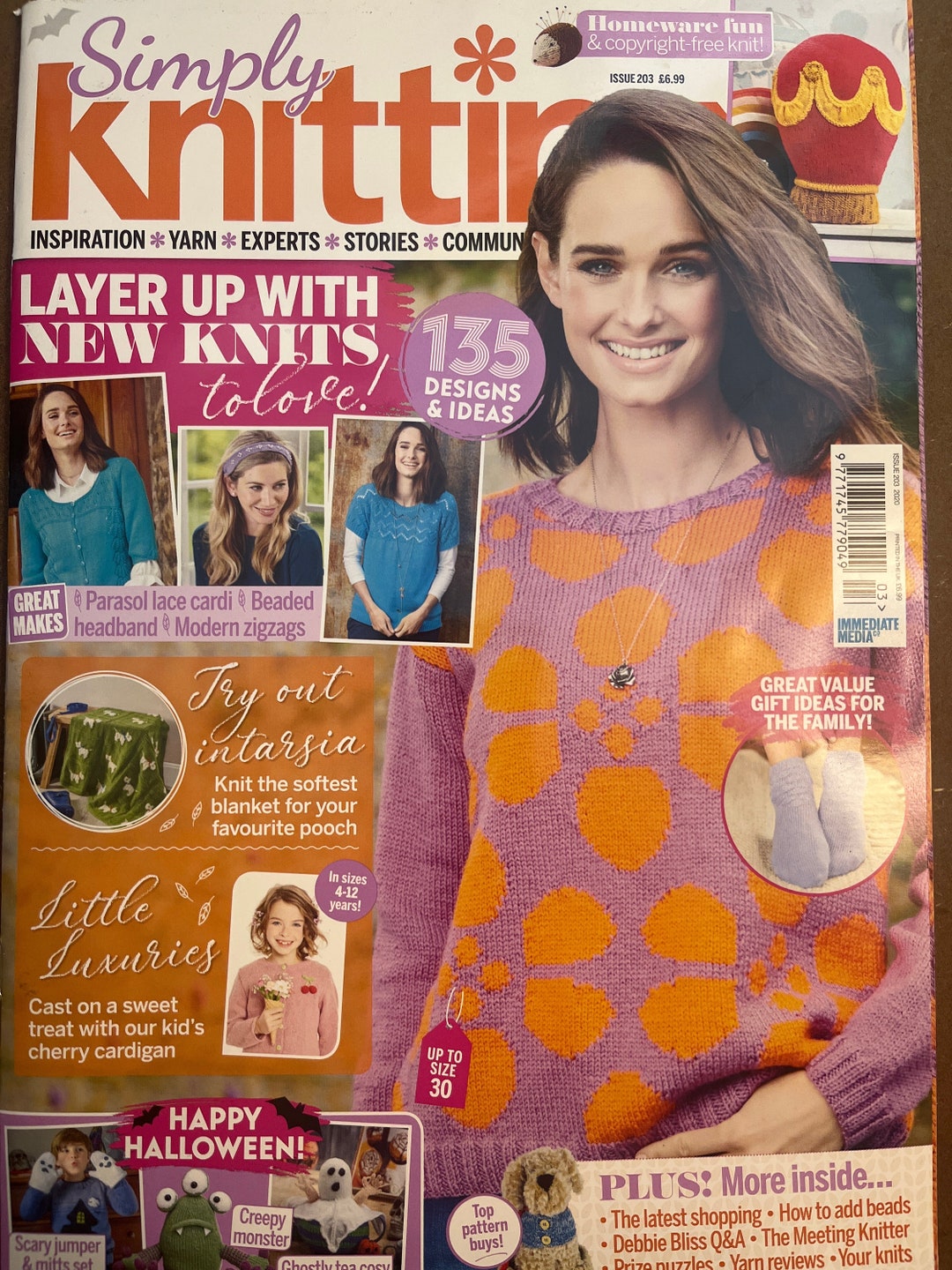 Simply Knitting Magazine Issue Knit Womens Patterns Issue 203 - Etsy