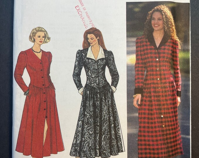 One or Two Piece Dress in Two Lengths Womens Misses Sewing Pattern ...