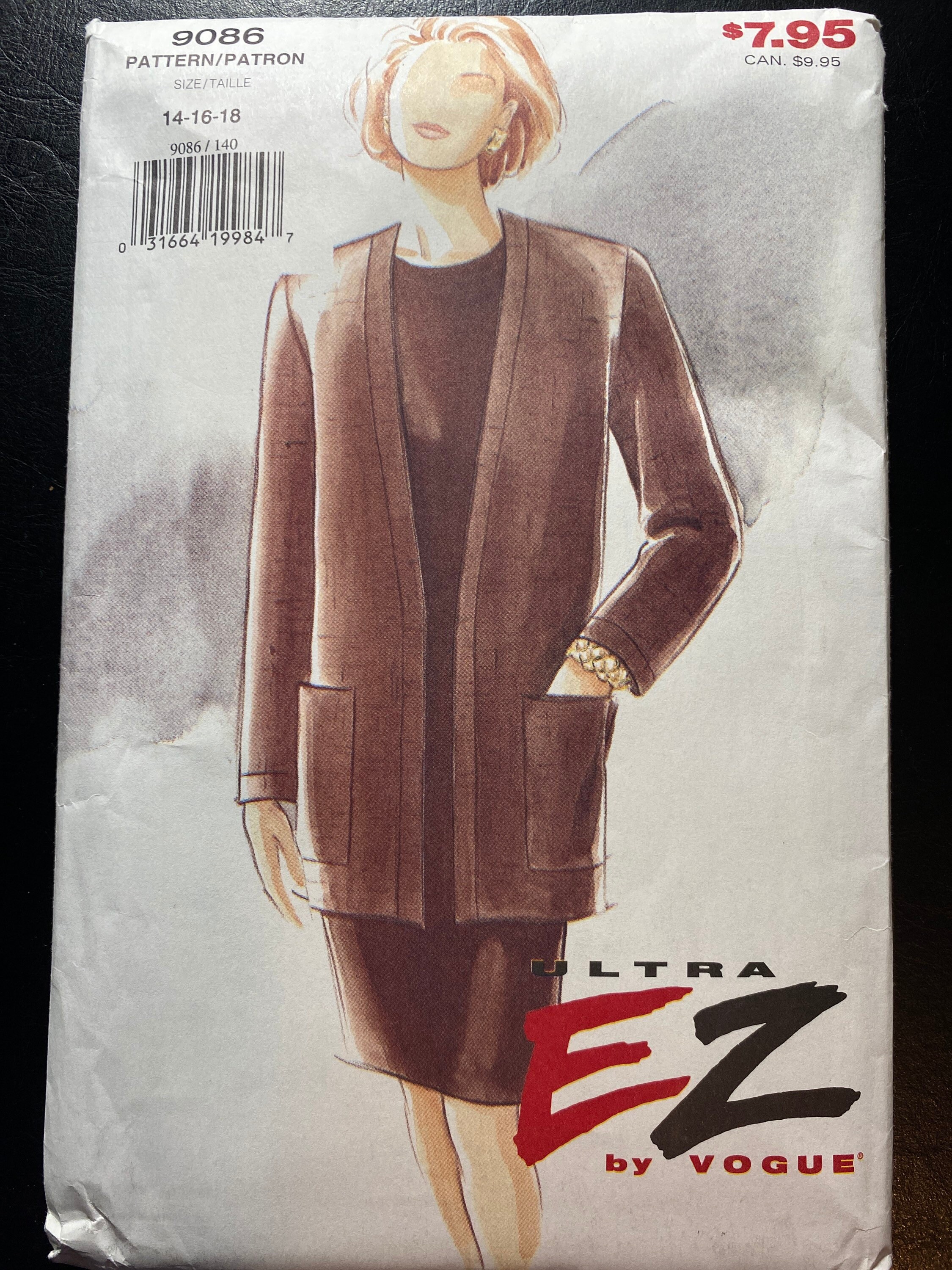 Jacket and Skirt Womens Misses Sewing Pattern Ultra EZ by Vogue 9086 ...