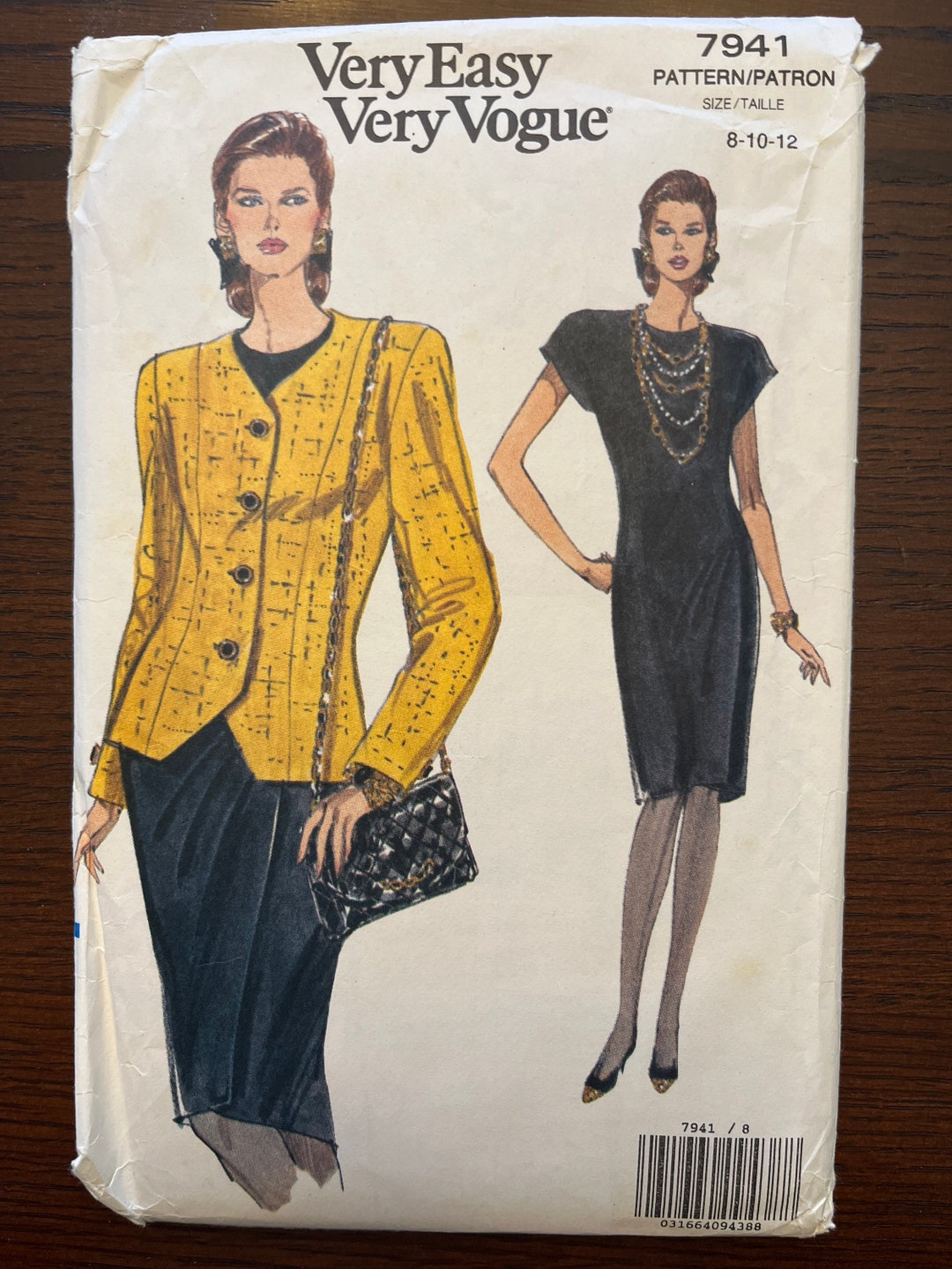 Slightly Shaped Semi Fitted Dress Above Hip Jacket Womens Misses Sewing ...