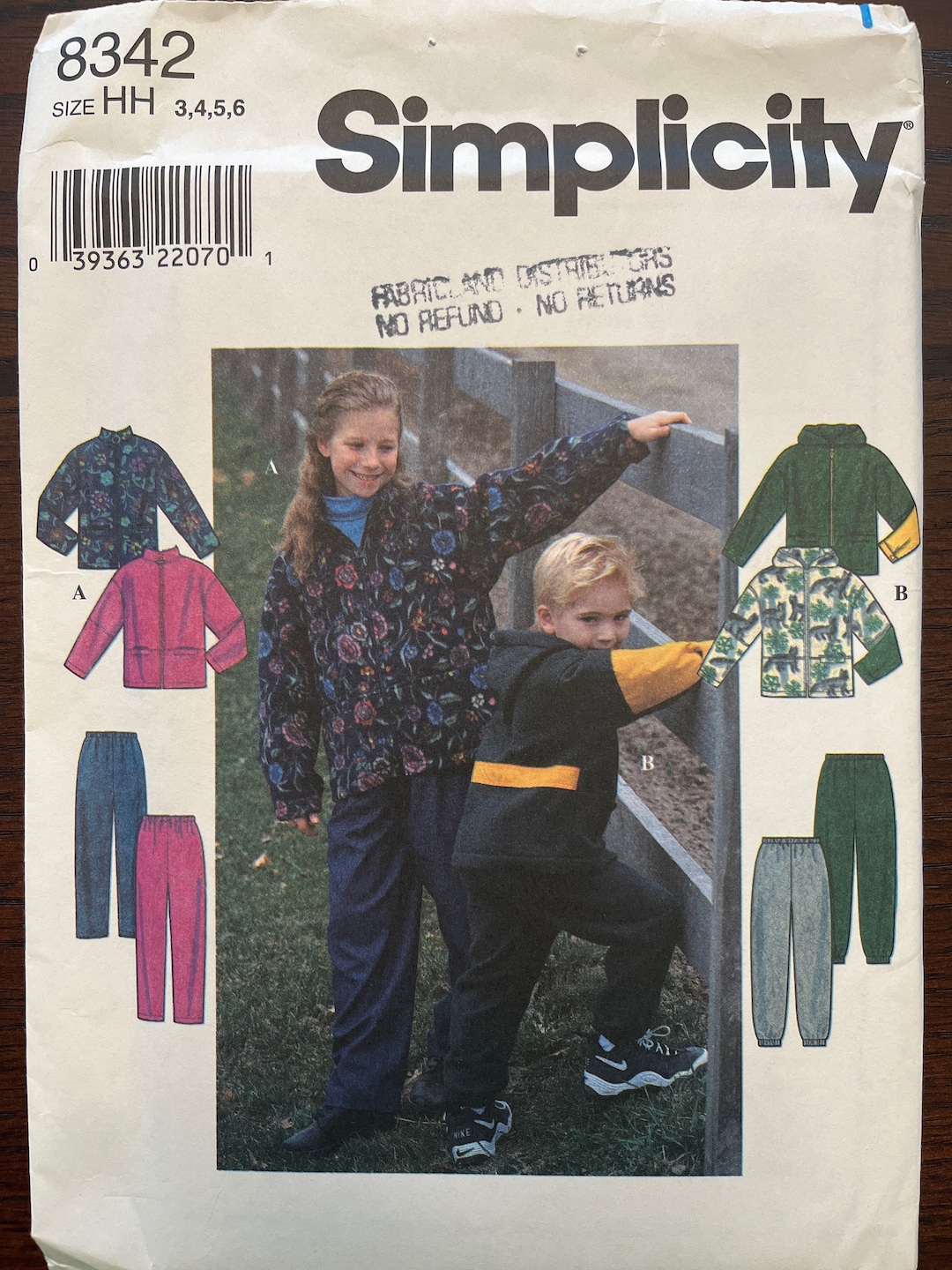 Jacket With Hood Variation and Pants Girls Boys Unisex Sewing Pattern ...