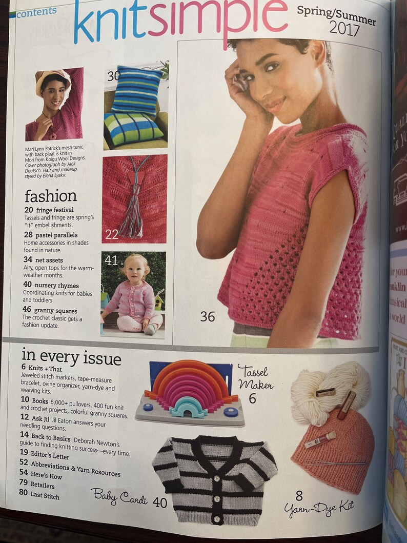 Knit Simple Knitting Magazine Spring Summer 2017 Issue Knit - Etsy