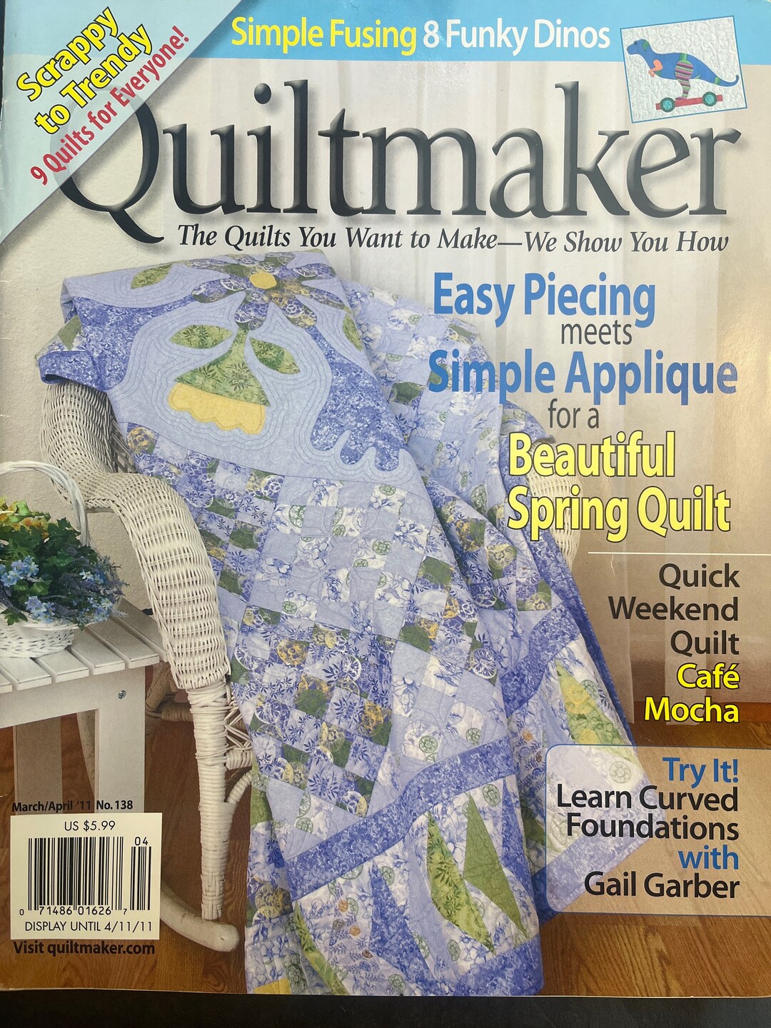 Quiltmaker Magazine Quilt Pattern Instruction March / April 2011 - Etsy