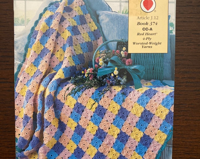Knit Crochet Throws Pattern Book Leisure Arts Snuggletime Baby Afghans ...