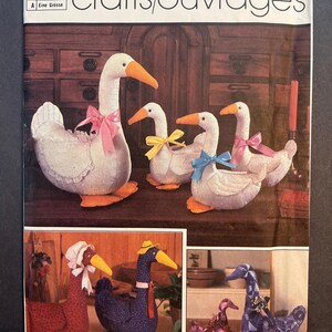 Large and Small Goose Sewing Craft Decor Pattern Simplicity 6721 Uncut ...