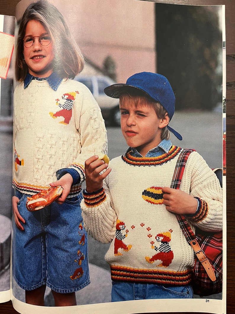 Anna Burda Knitting and Needlecrafts Magazine August 1995 - Etsy