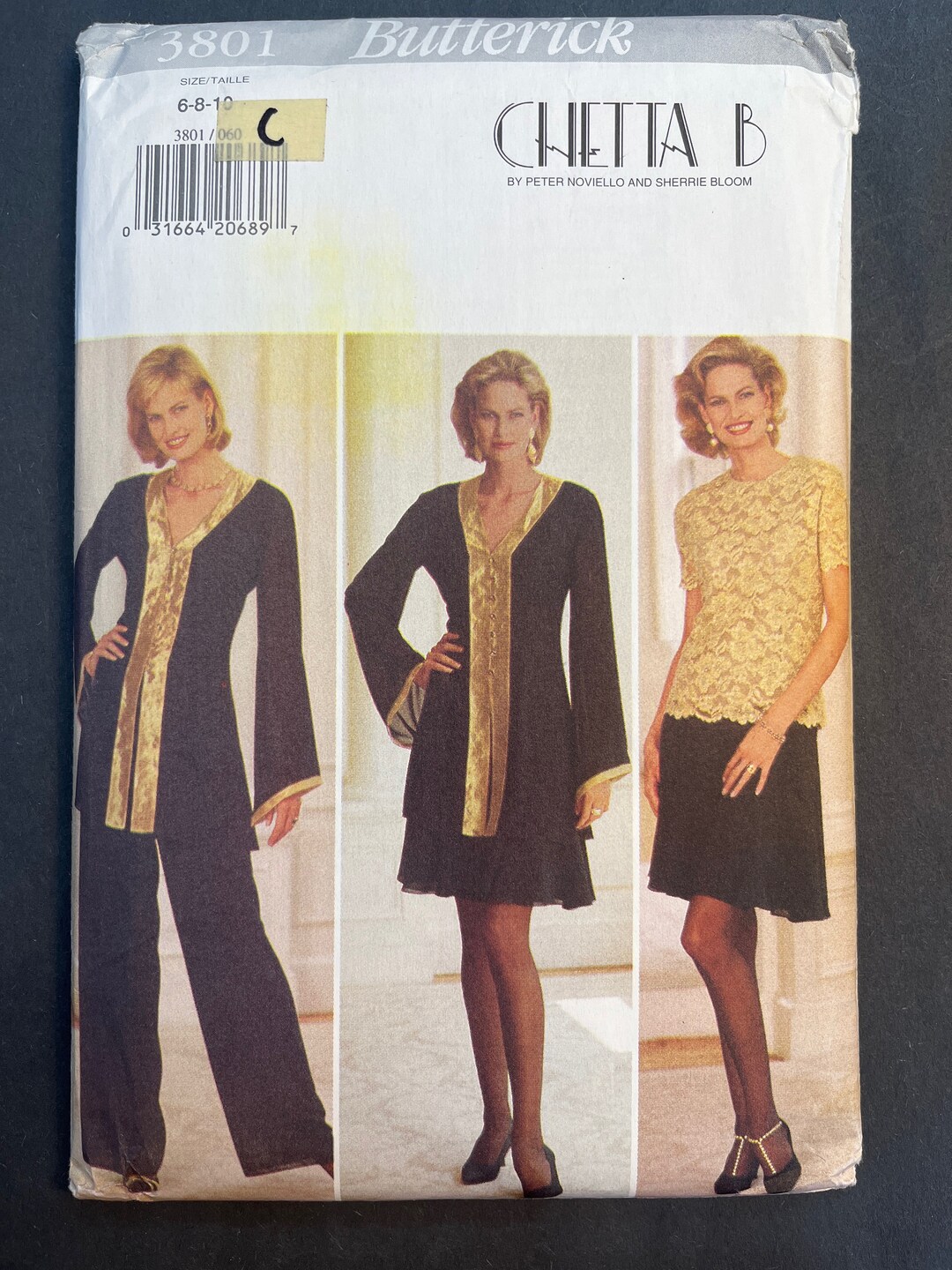 Tunic Top Skirt and Pants Womens Misses Sewing Pattern Butterick 3801 ...